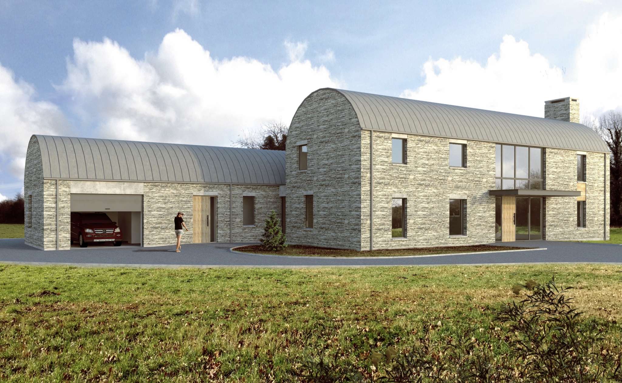 Kilbrin House Monaghan - Barrel Vaulted House by Craftstudio Architecture